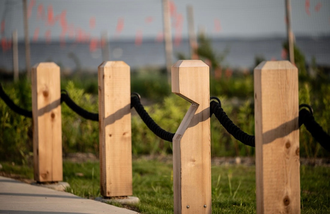 Wood Bollard Lights – Outdoor Wood Lighting by Idaho Wood Idaho Wood ...